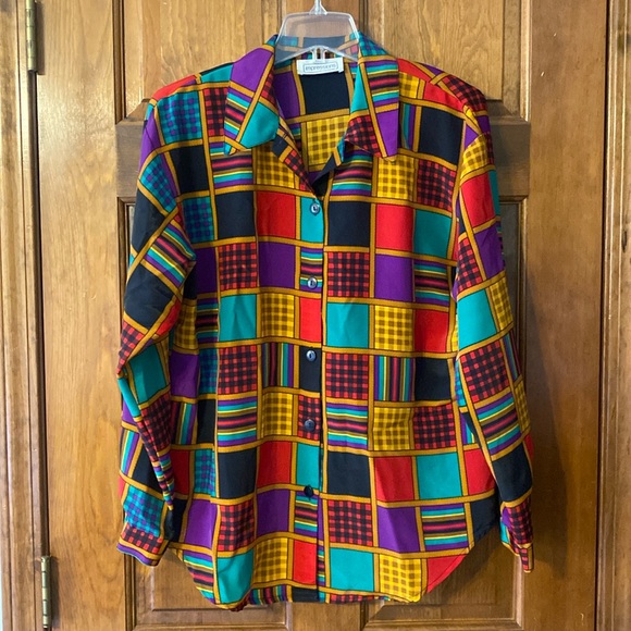 Tops | 8s Vintage Button Up | Poshmark